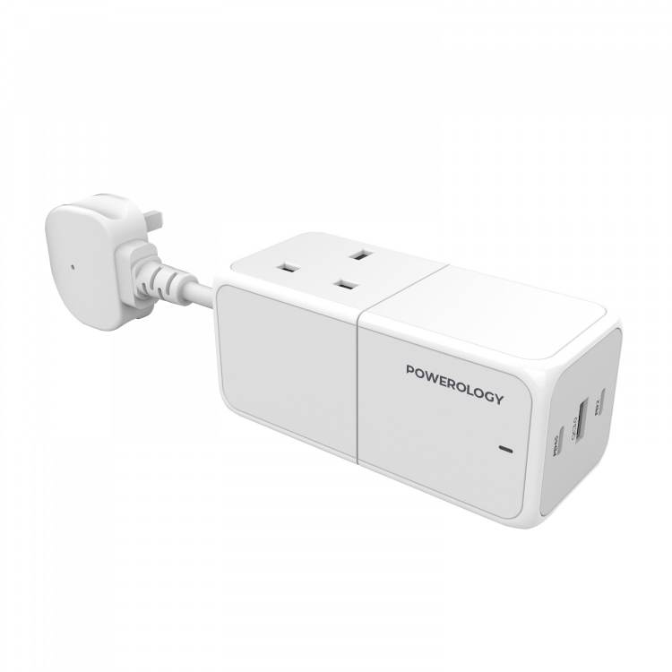 65W USB Power Strip with Dual Power Sockets | Powerology